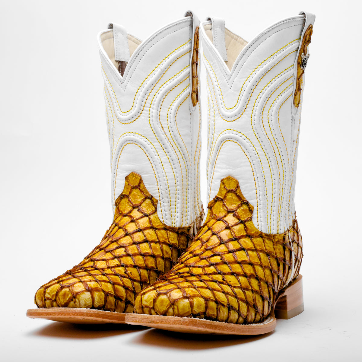 Butter Mini Pirarucu Leather Boots - Square Toe – Texas Boot Ranch
