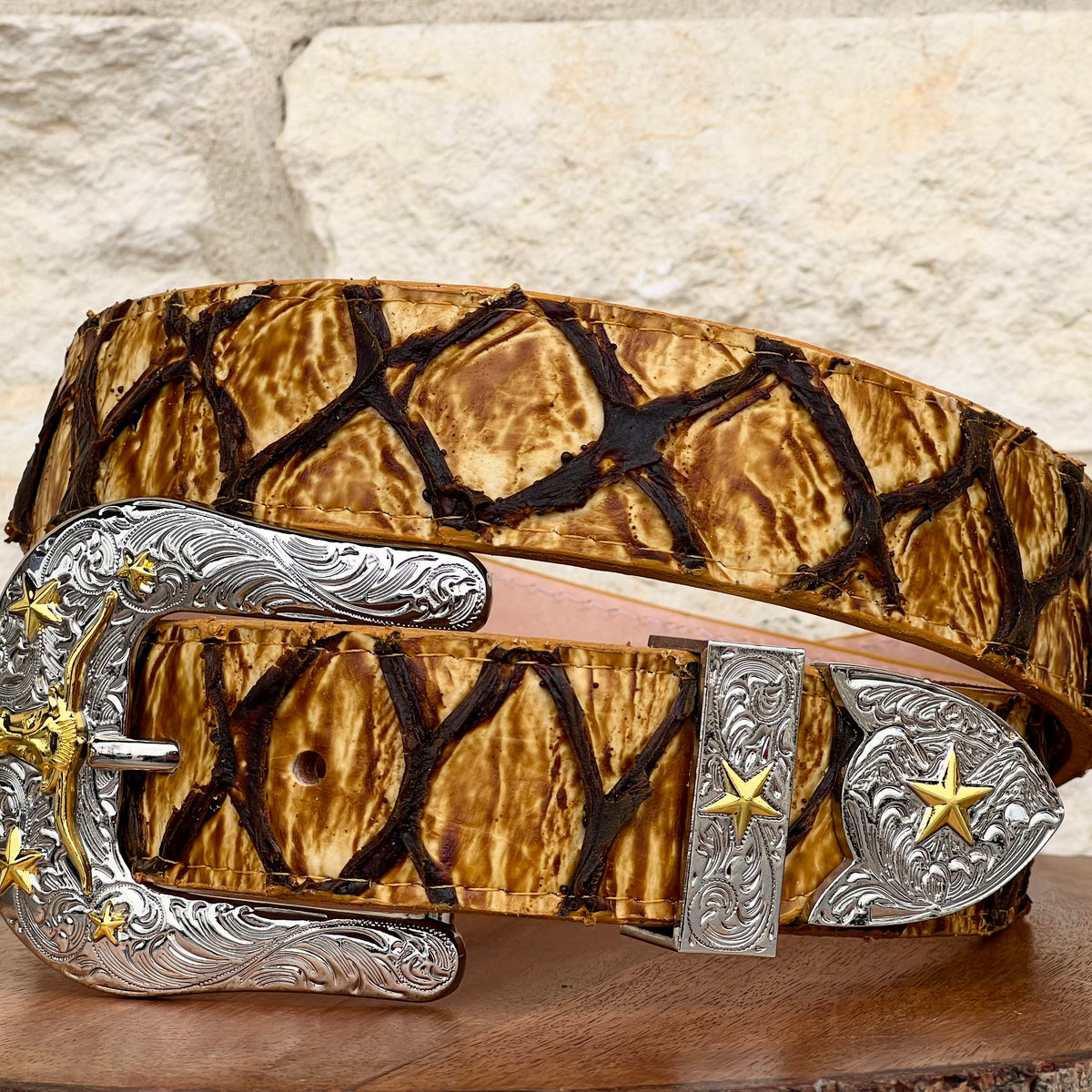 Butter Pirarucu Leather Belt – Texas Boot Ranch