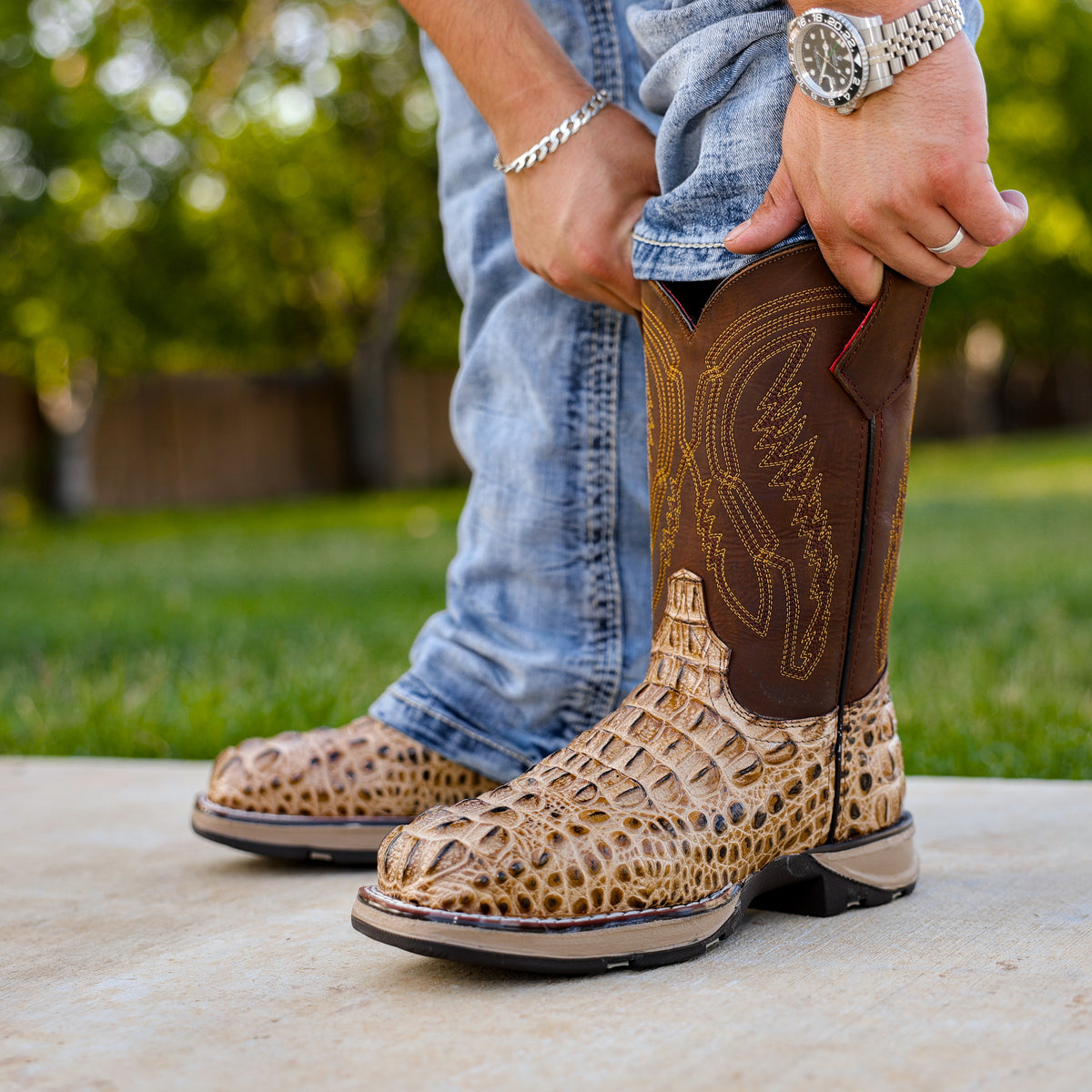 Orix Caiman Neck Leather Boots With 3D Lightweight Sole - Composite To ...