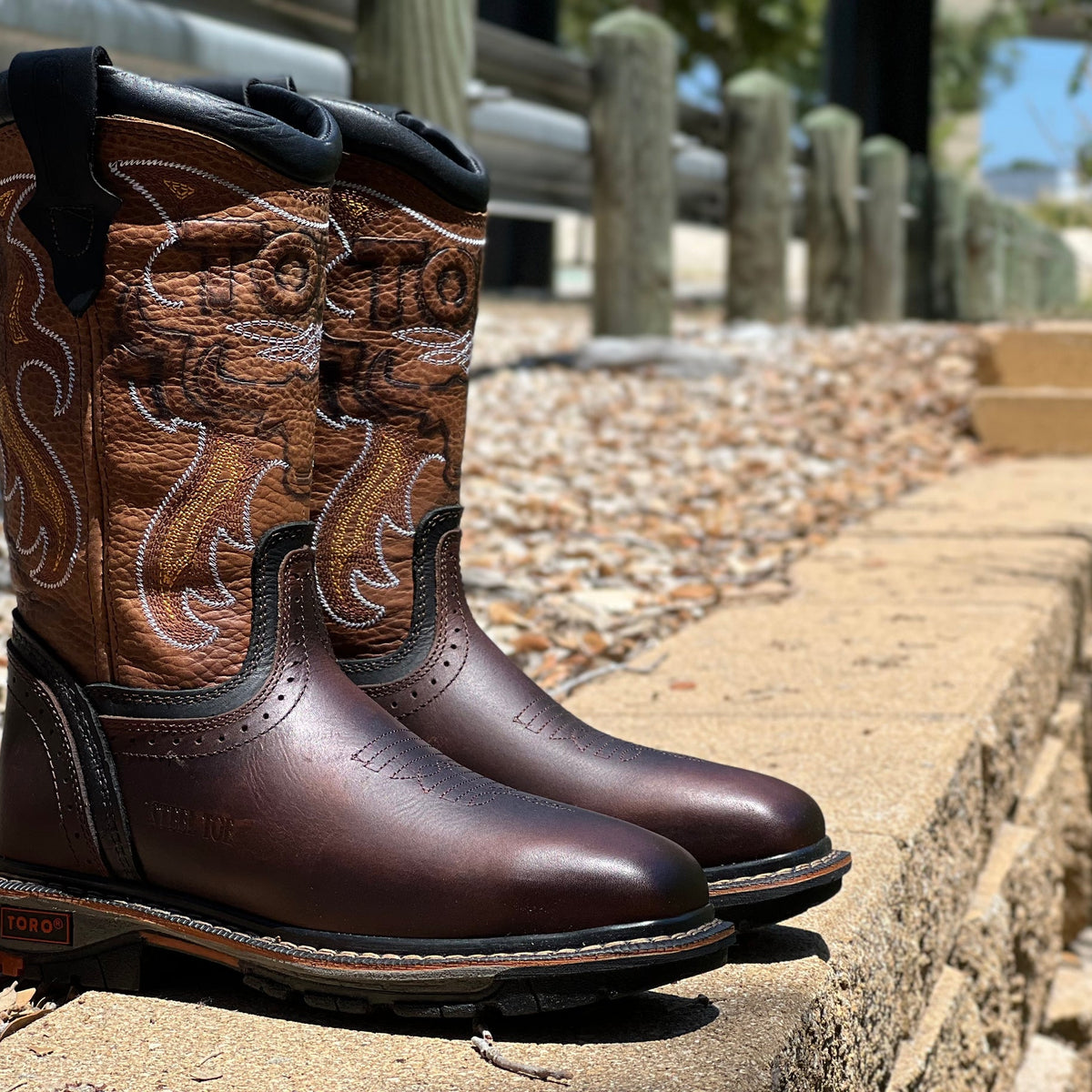 Men’s Toro Bravo Brown Steel Toe Work Boots – Texas Boot Ranch